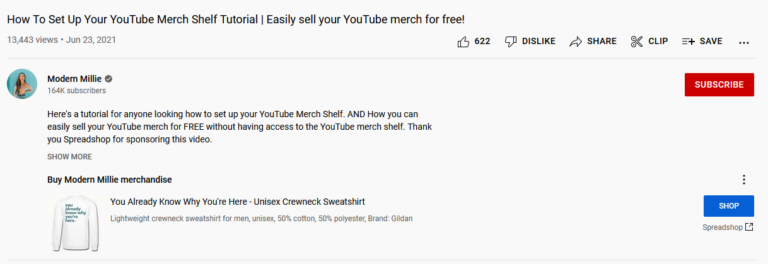 What is the YouTube 'Merch Shelf'? | Shelton Associates